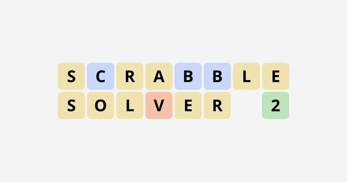 Scrabble Solver 2 by Kamil Mielnik